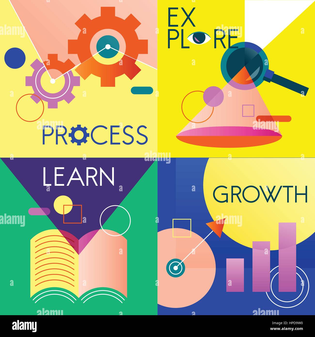 Business and colorful and planning Stock Vector Images - Alamy