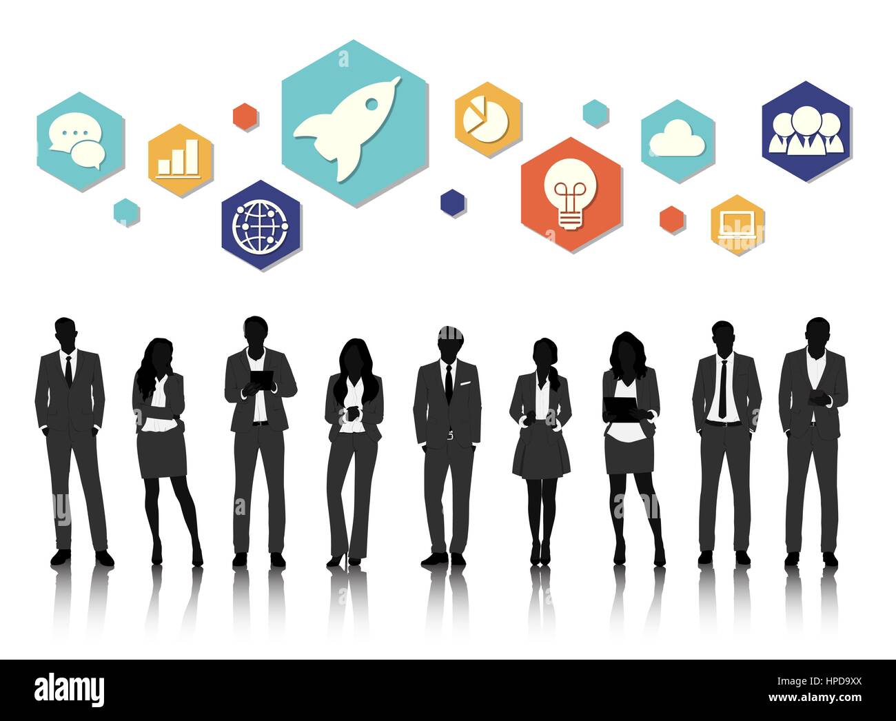 Group of business vector set collection Stock Vector Image & Art - Alamy