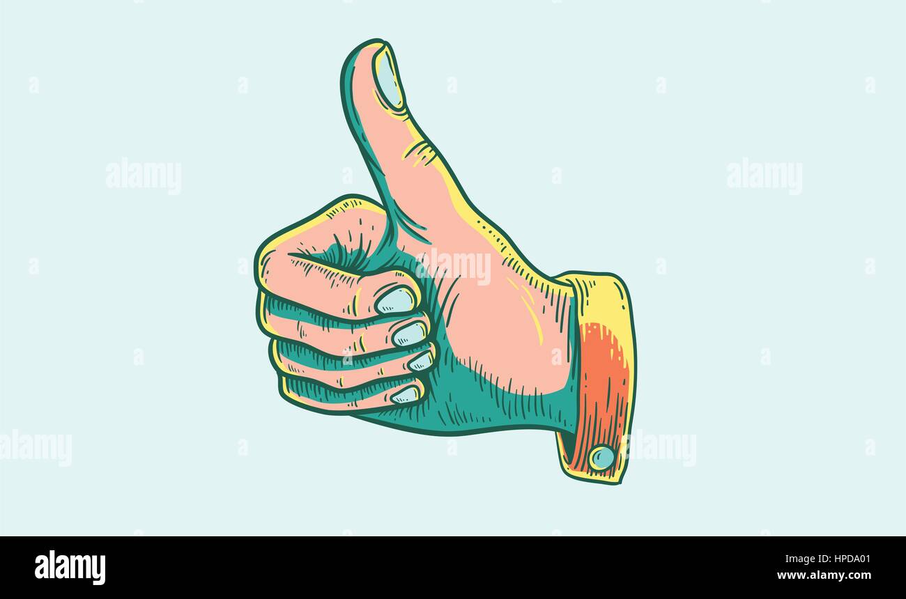 Thump up Stock Vector Images - Alamy