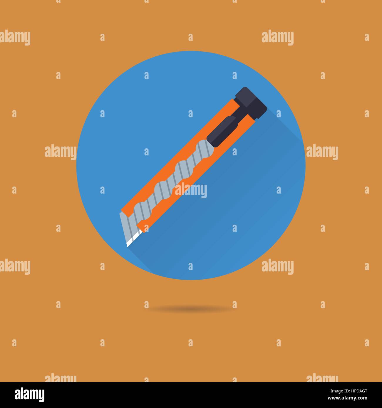 Paper knife illustration vector Stock Vector Images - Alamy