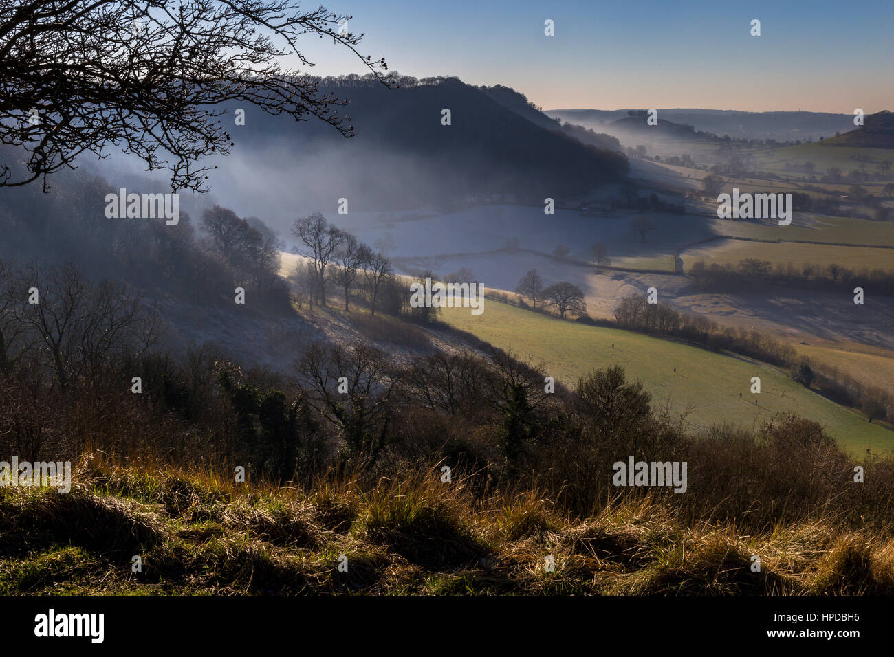 A view towards Frocester Hill from the Costwold Way Stock Photo - Alamy
