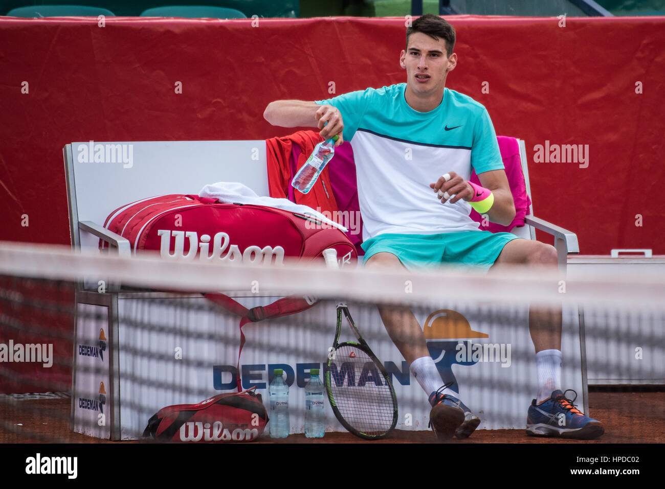 April 19, 2015: Vlad Victor CORNEA ROU in action during the ATP ...