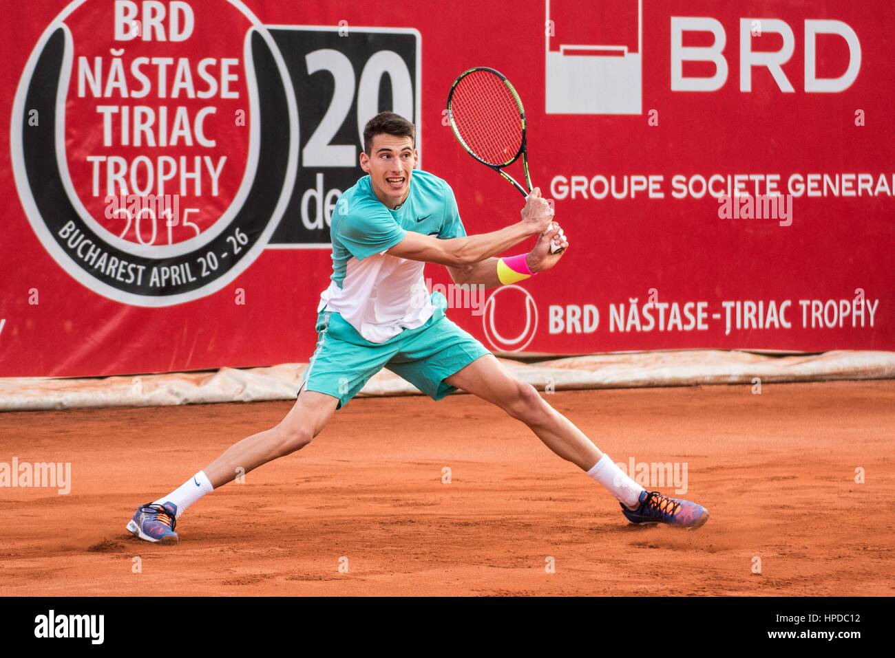 April 19, 2015: Vlad Victor CORNEA ROU in action during the ATP ...
