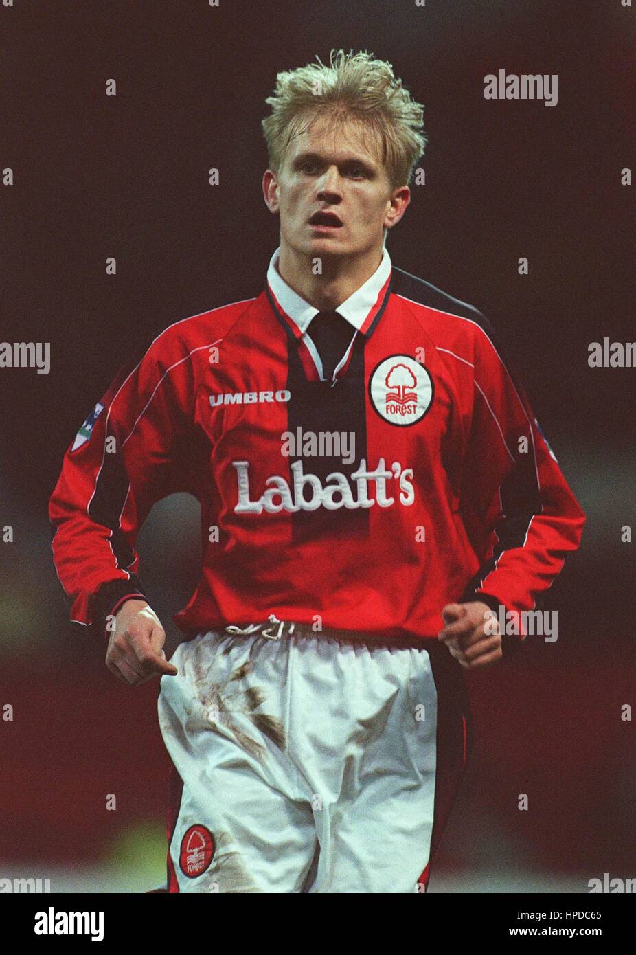 ALF-INGE HAALAND NOTTINGHAM FOREST FC 14 January 1997 Stock Photo - Alamy