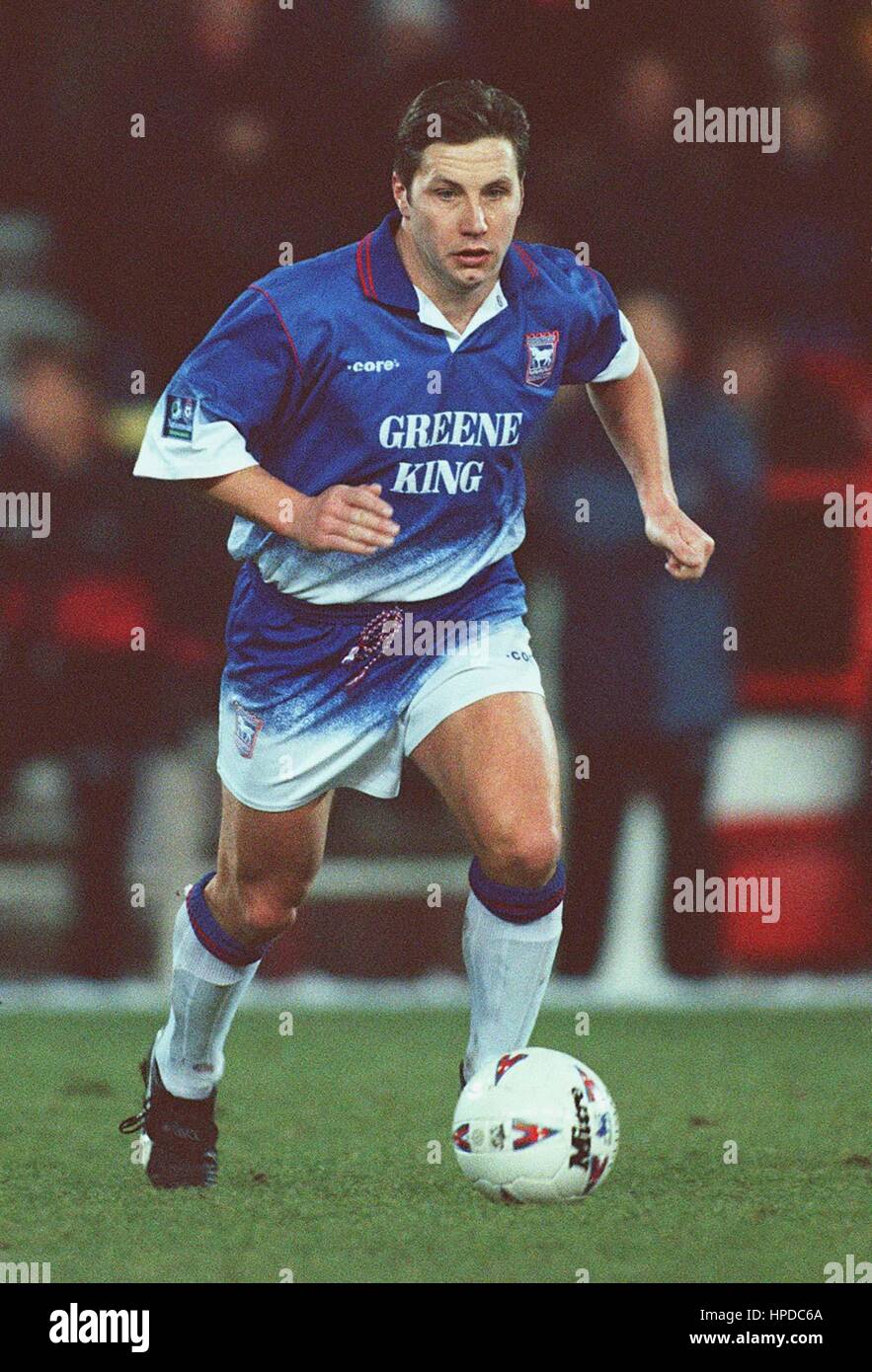 GERAINT WILLIAMS IPSWICH TOWN FC 14 January 1997 Stock Photo - Alamy