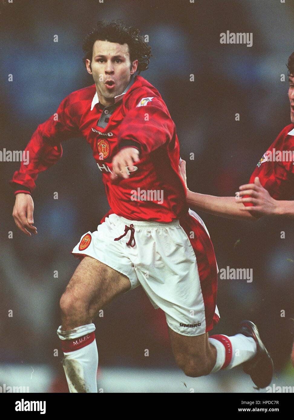 RYAN GIGGS MANCHESTER UNITED FC 19 January 1997 Stock Photo - Alamy