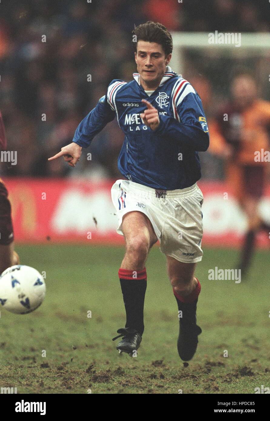 BRIAN LAUDRUP GLASGOW RANGERS FC 29 January 1997 Stock Photo - Alamy