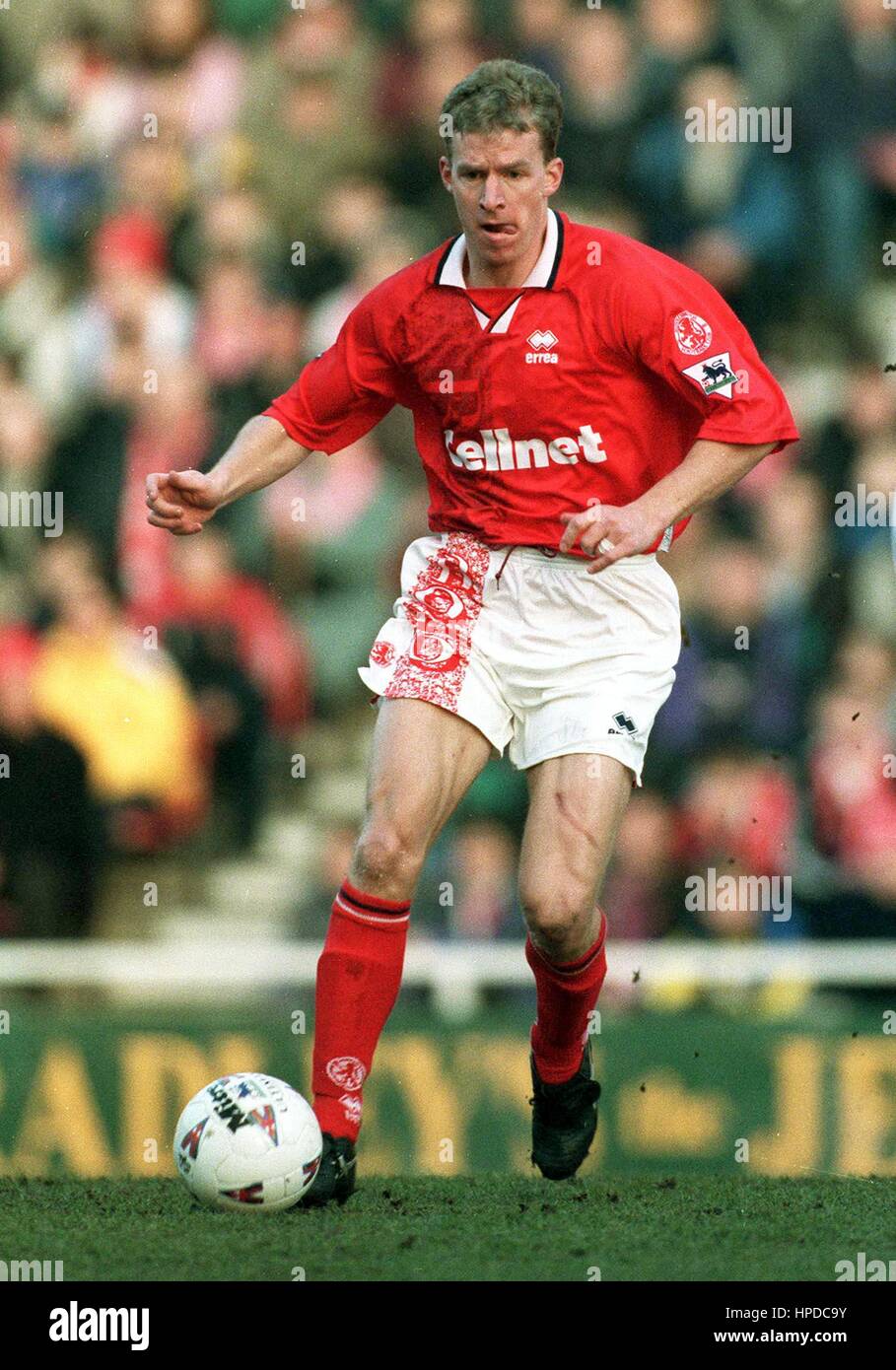 ROBBIE MUSTOE MIDDLESBROUGH FC 29 January 1997 Stock Photo - Alamy