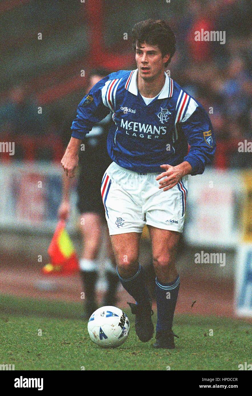 BRIAN LAUDRUP GLASGOW RANGERS FC 10 February 1997 Stock Photo - Alamy