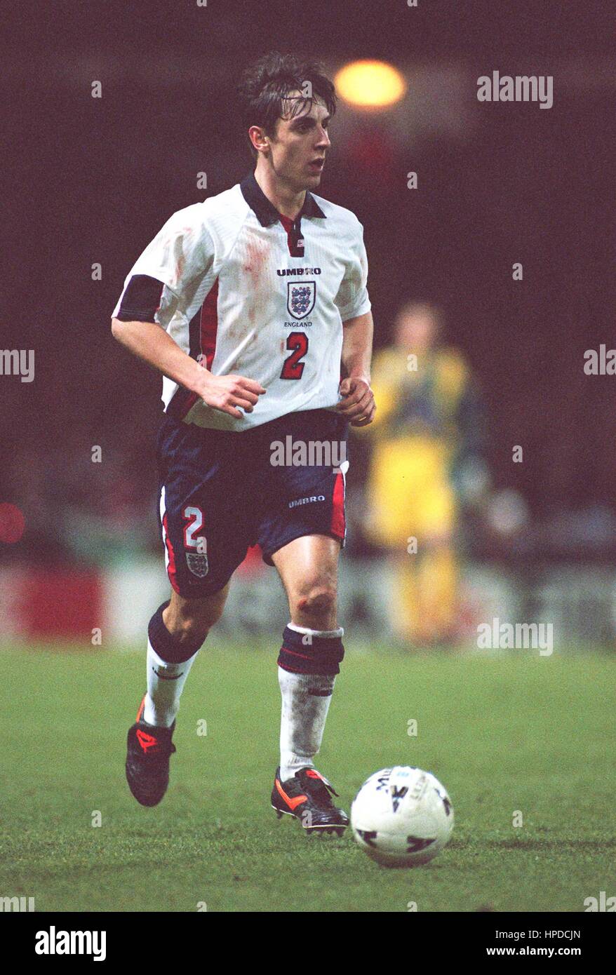 GARY NEVILLE ENGLAND & MANCHESTER UNITED FC 14 February 1997 Stock ...