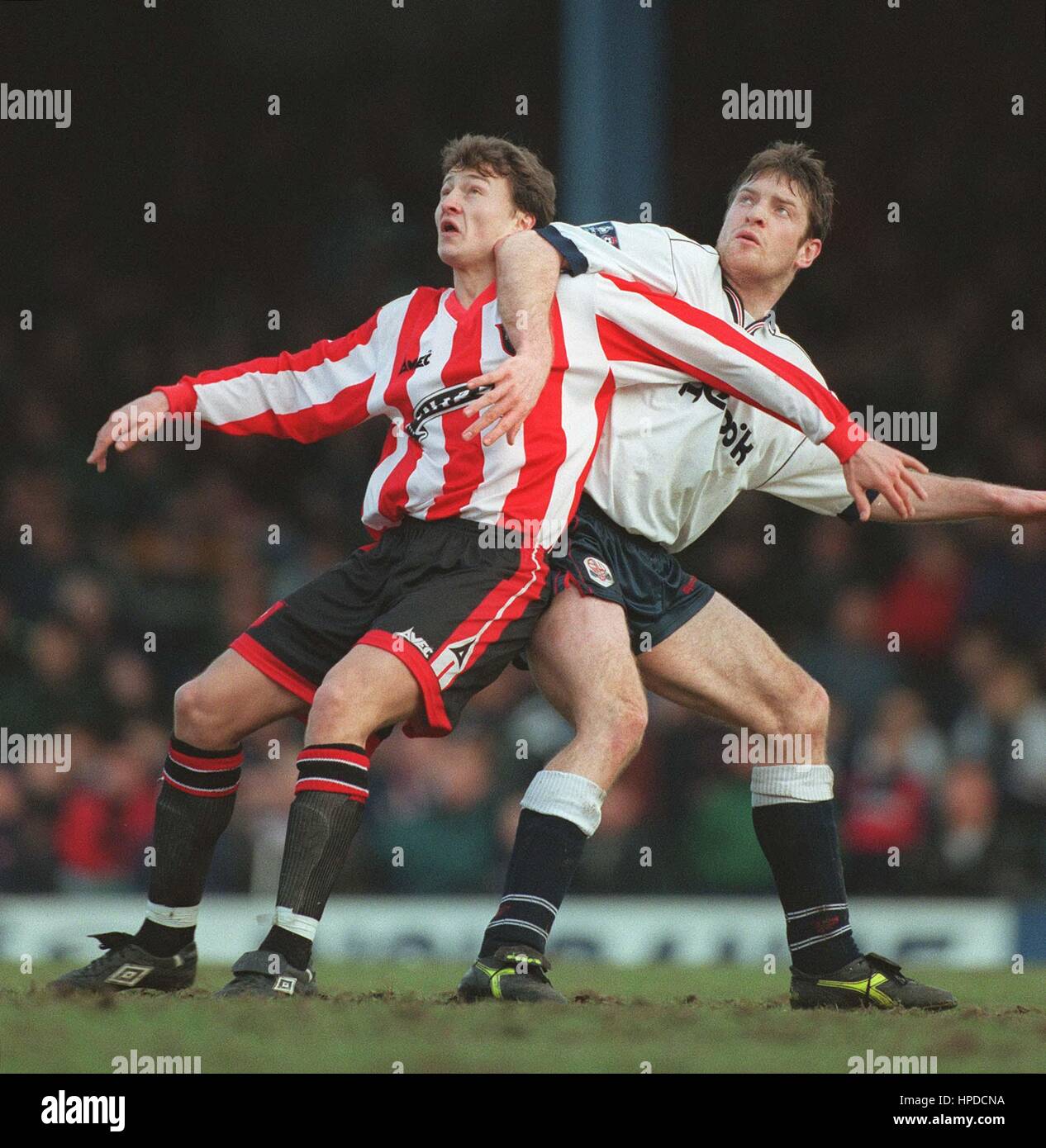 GERRY TAGGART & PETR KATCHOURO BOLTON V SHEFFIELD UNITED 17 February ...