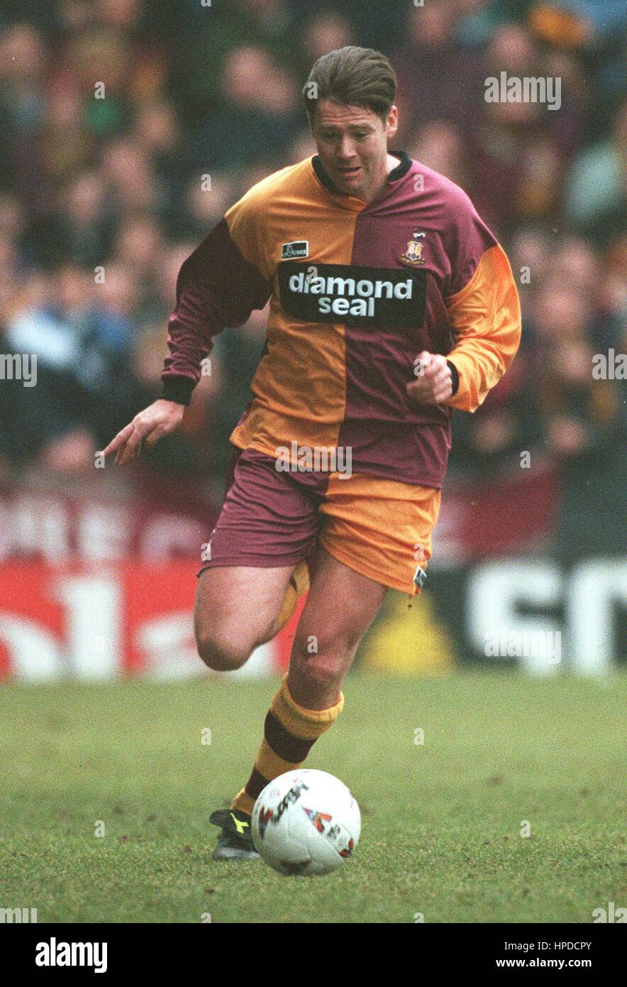 CHRIS WADDLE BRADFORD CITY FC 18 February 1997 Stock Photo - Alamy