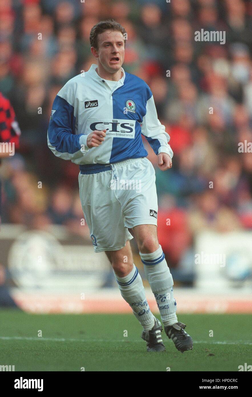 KEVIN GALLACHER BLACKBURN ROVERS FC 18 February 1997 Stock Photo - Alamy
