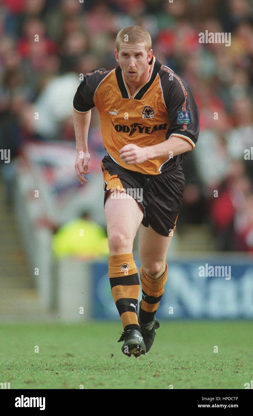 IWAN ROBERTS WOLVERHAMPTON WANDERERS FC 24 February 1997 Stock Photo ...