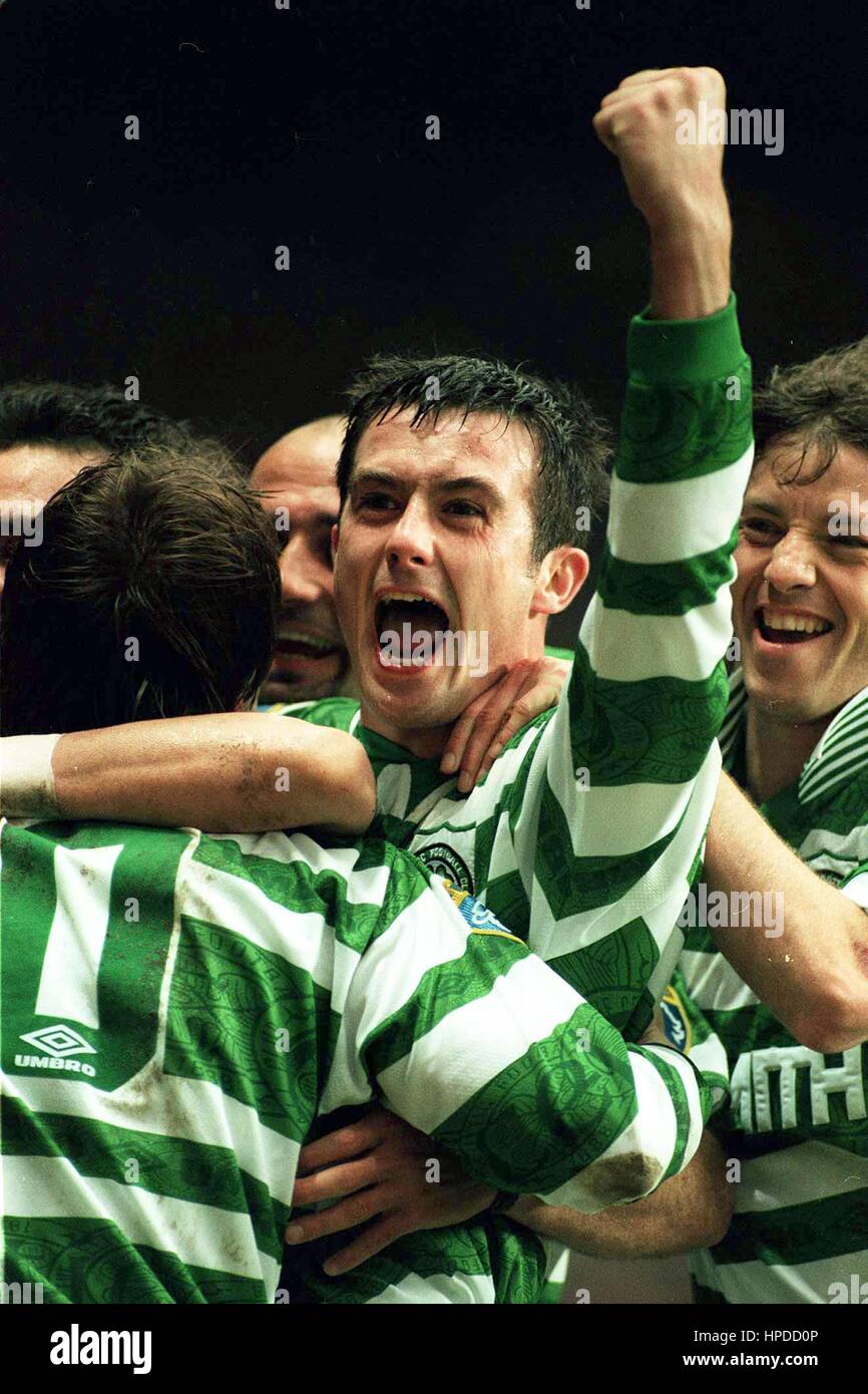 DAVID HANNAH CELTIC V HEARTS 01 March 1997 Stock Photo - Alamy