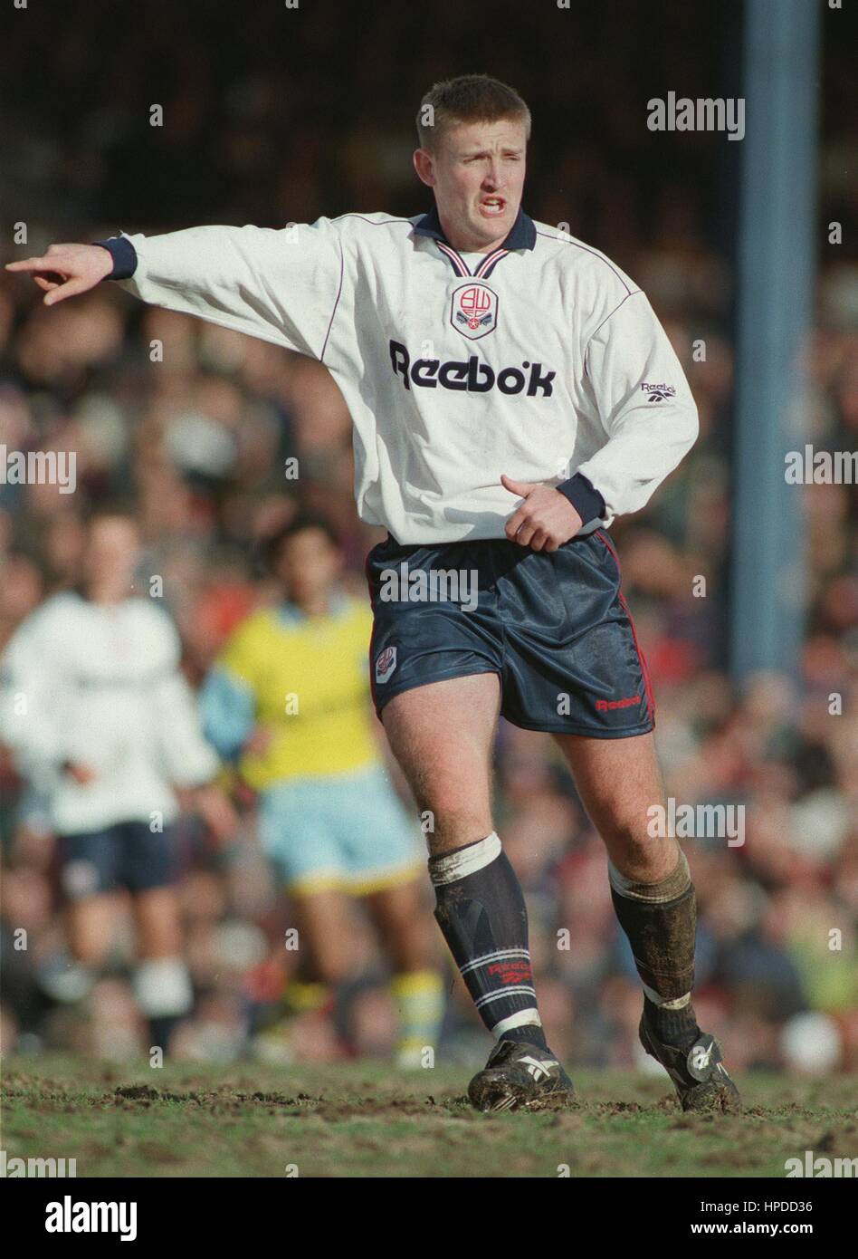 JAMIE POLLOCK BOLTON WANDERERS FC 02 March 1997 Stock Photo - Alamy
