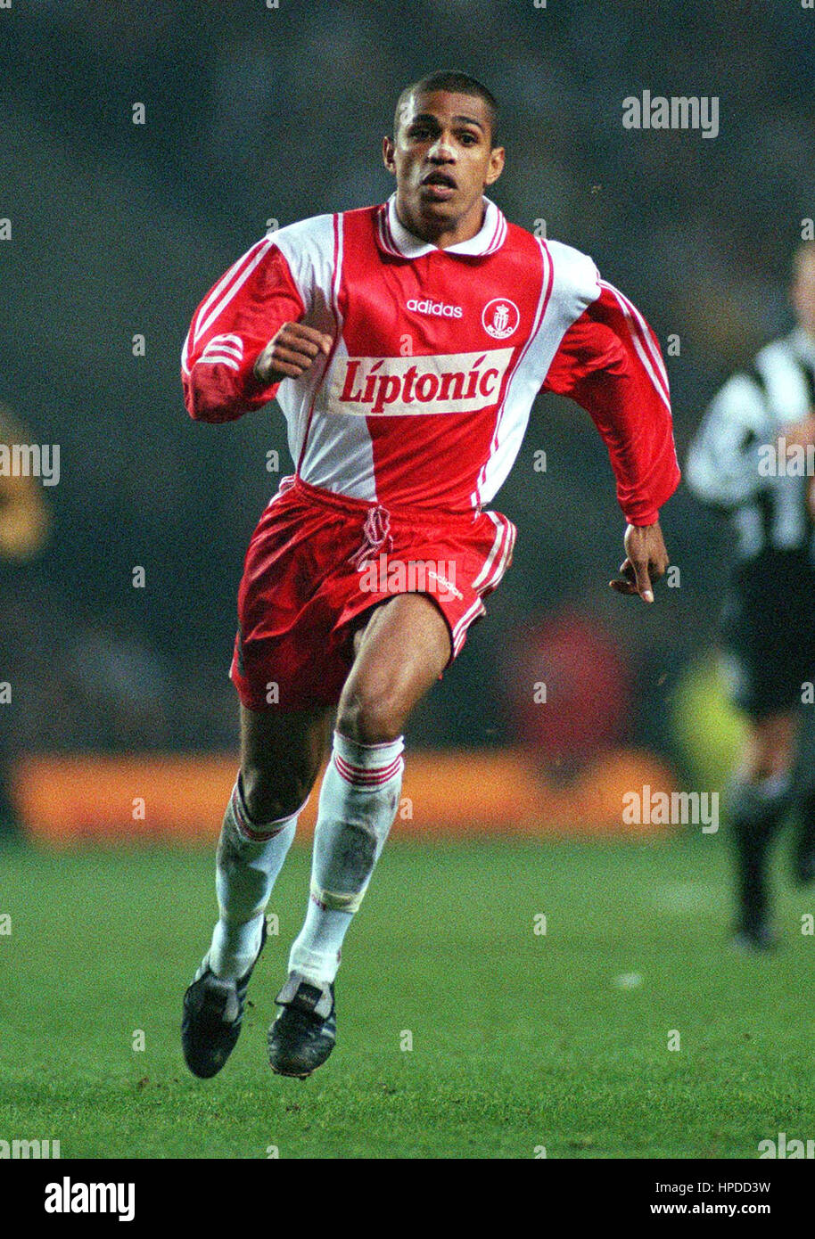 SONNY ANDERSON AS MONACO 01 March 1997 Stock Photo - Alamy