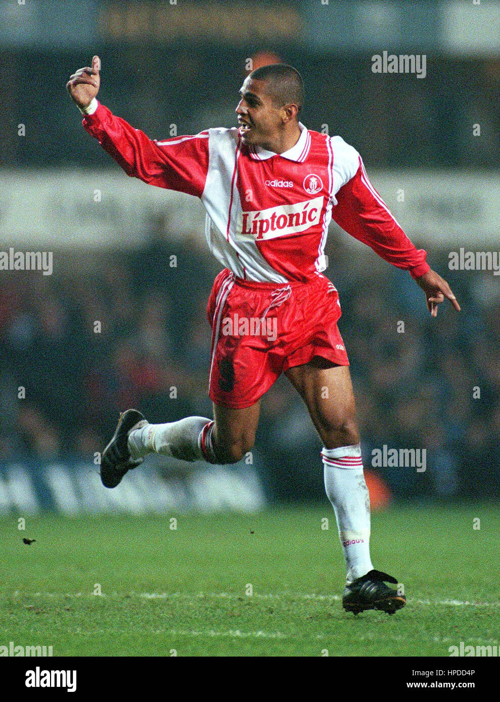 SONNY ANDERSON AS MONACO 01 March 1997 Stock Photo - Alamy