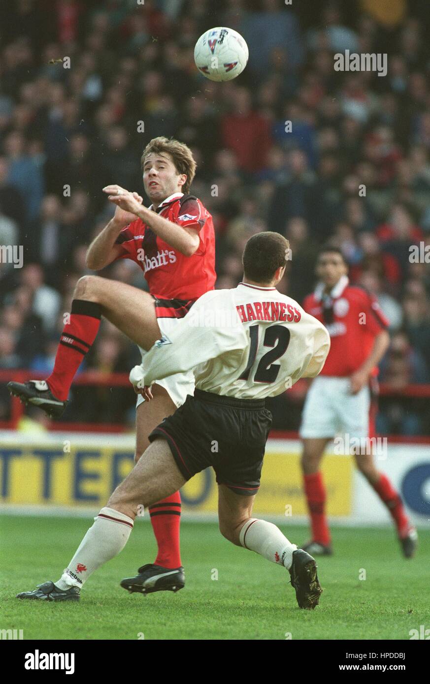 IAN WOAN & STEVE HARKNESS NOTT FOREST V LIVERPOOL 15 March 1997 Stock ...