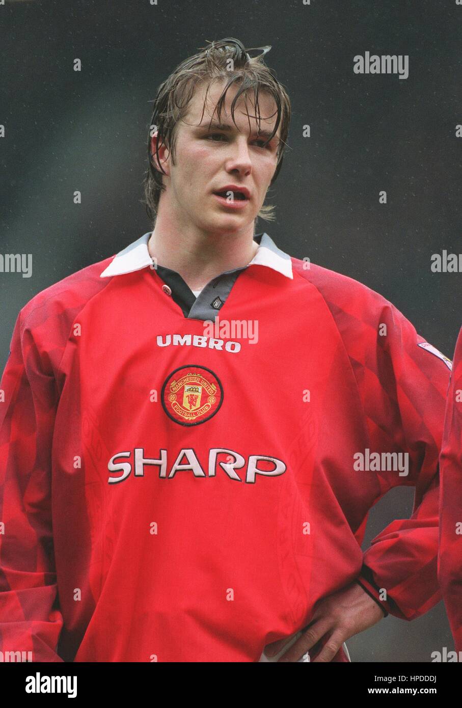 DAVID BECKHAM MANCHESTER UNITED FC 15 March 1997 Stock Photo - Alamy