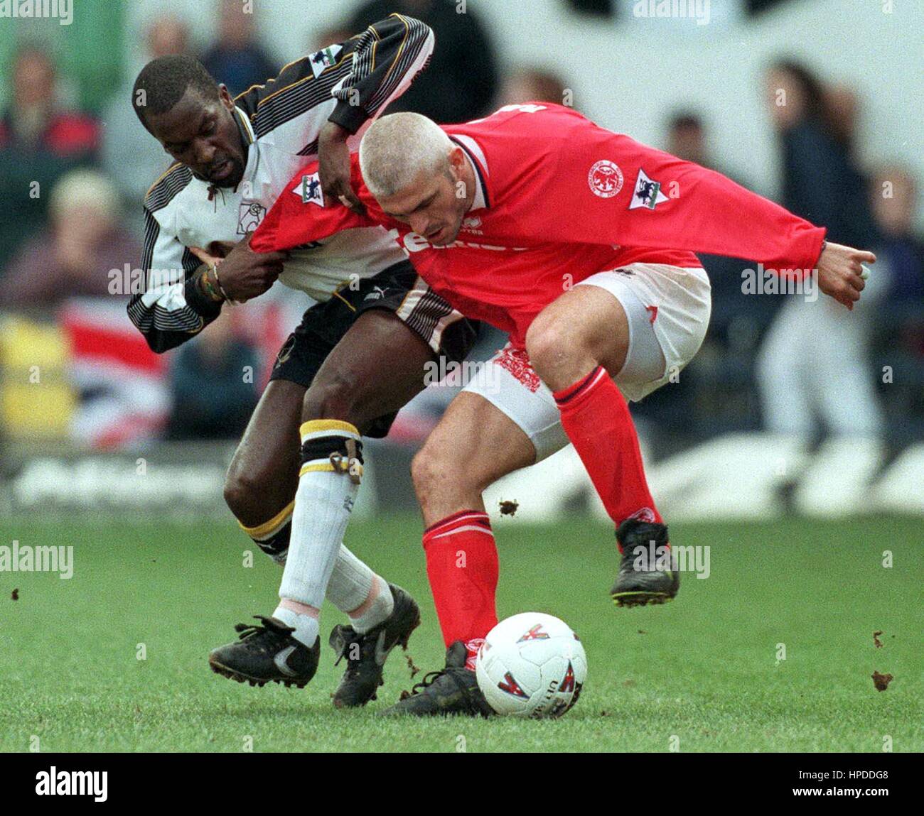 RAVANELLI & CHRIS POWELL DERBY COUNTY V MIDDLESBROUGH 18 March 1997 ...