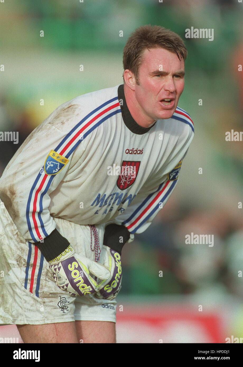 ANDY DIBBLE GLASGOW RANGERS FC 18 March 1997 Stock Photo - Alamy