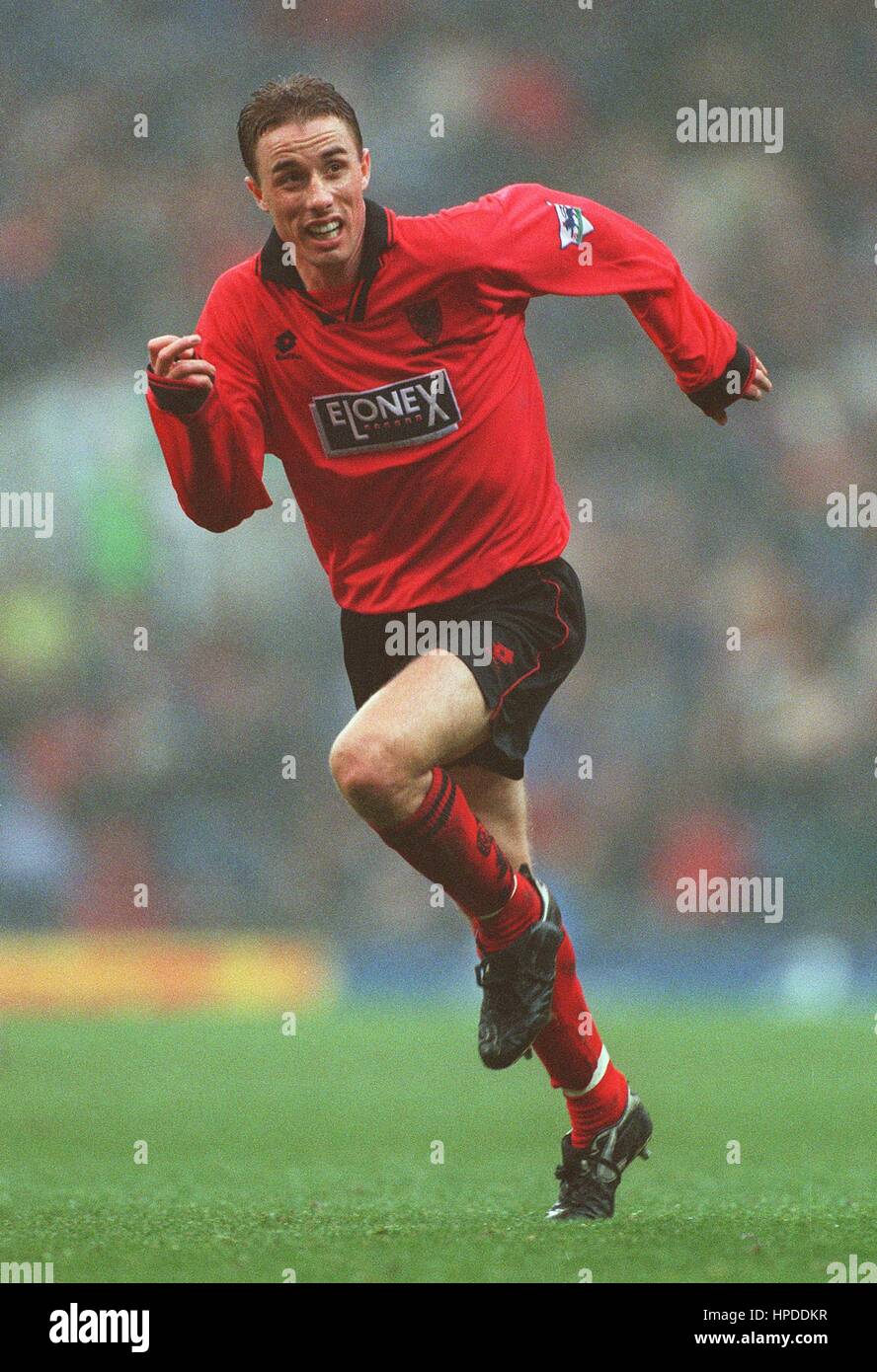 CHRIS PERRY . WIMBLEDON FC 18 March 1997 Stock Photo - Alamy