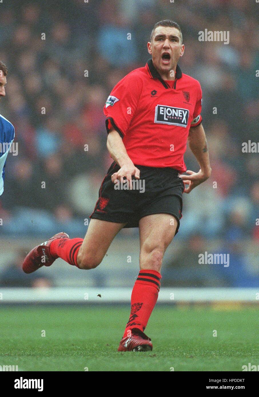 VINNIE JONES WIMBLEDON FC 18 March 1997 Stock Photo - Alamy