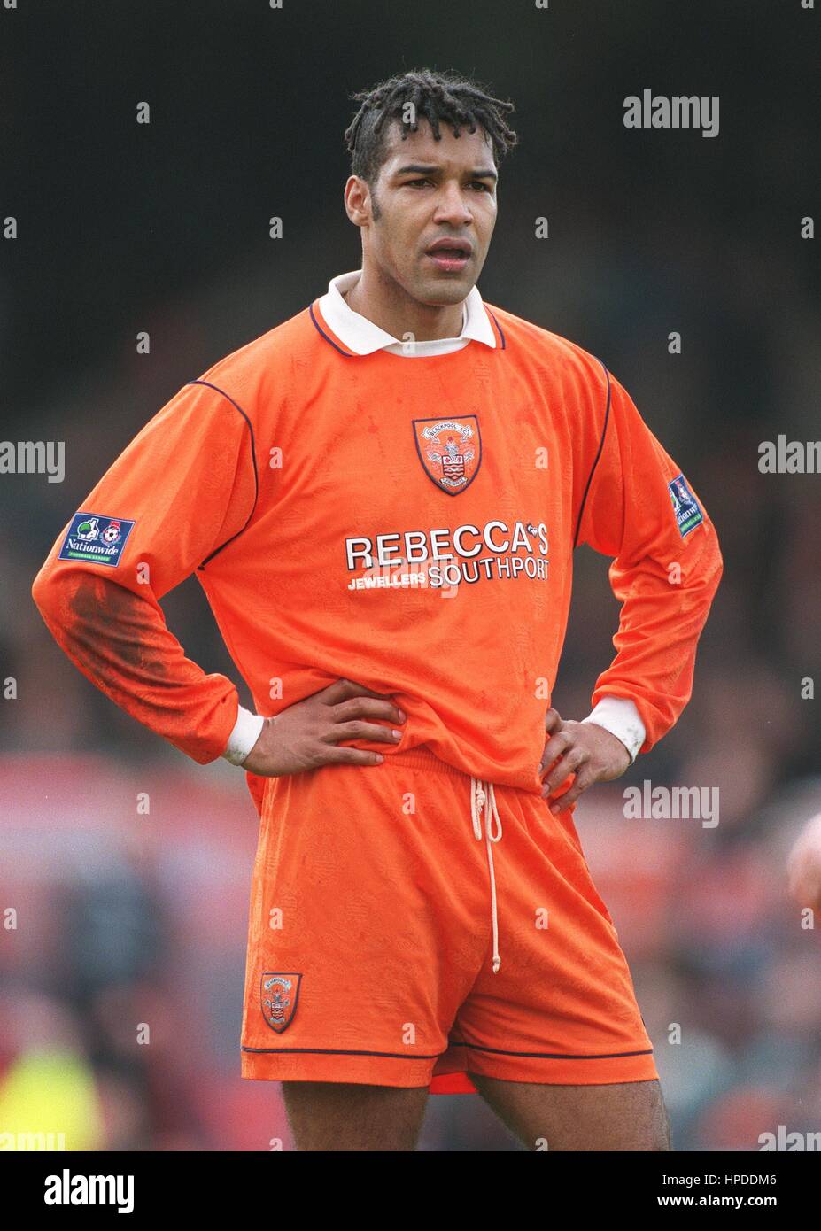 ANDY PREECE BLACKPOOL FC 18 March 1997 Stock Photo - Alamy