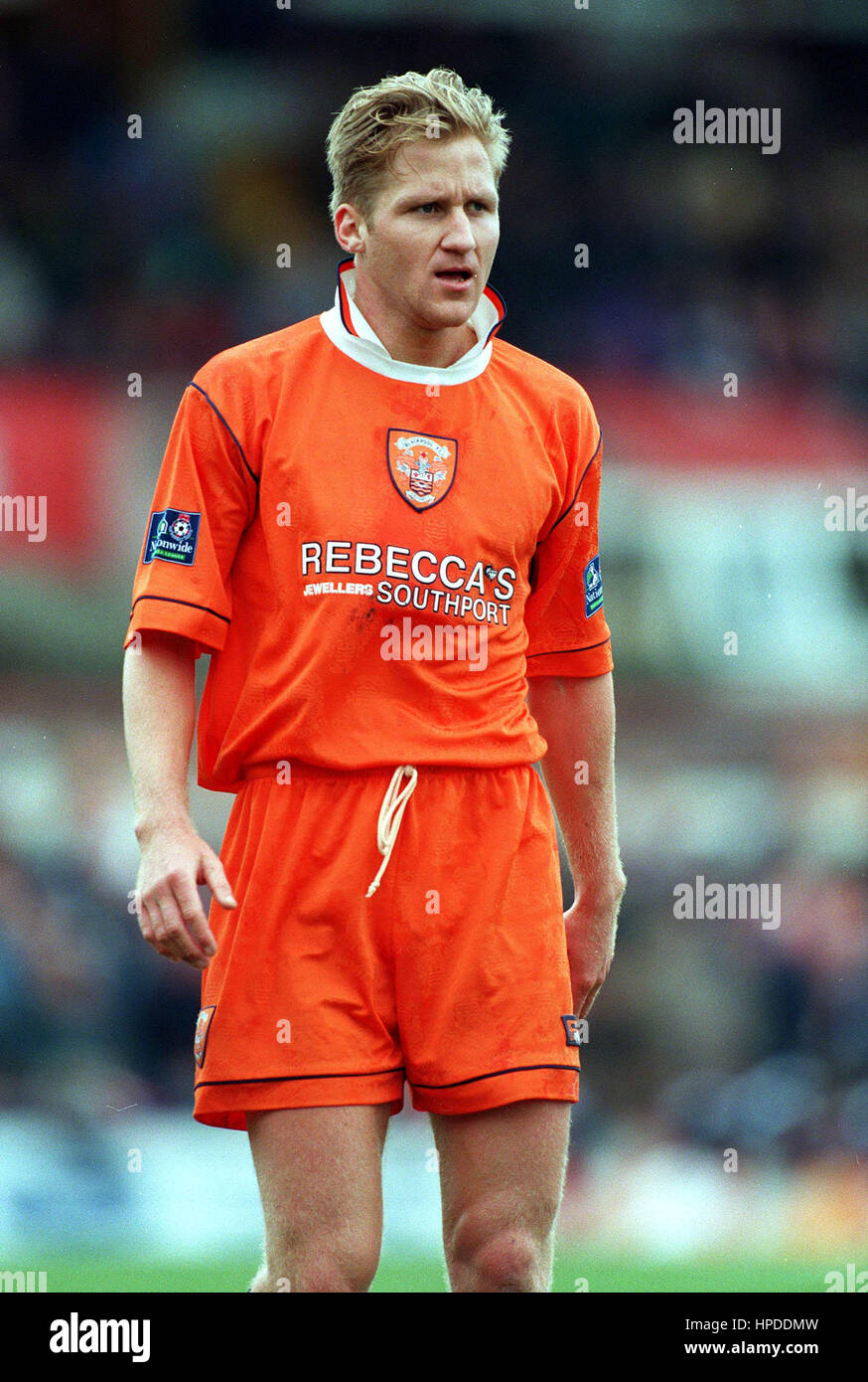 JASON LYDIATE BLACKPOOL FC 18 March 1997 Stock Photo - Alamy