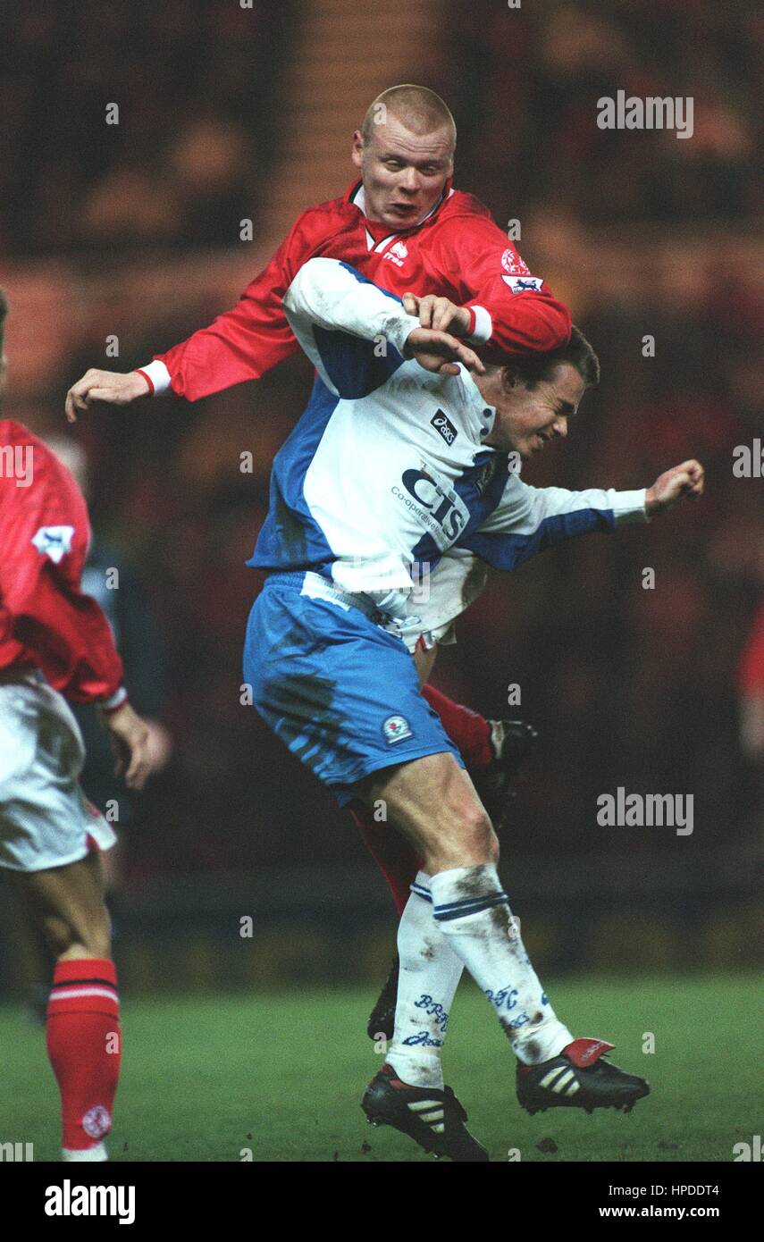 PHIL STAMP & GRAEME LE SAUX MIDDLESBROUGH V BLACKBURN R 20 March 1997 ...