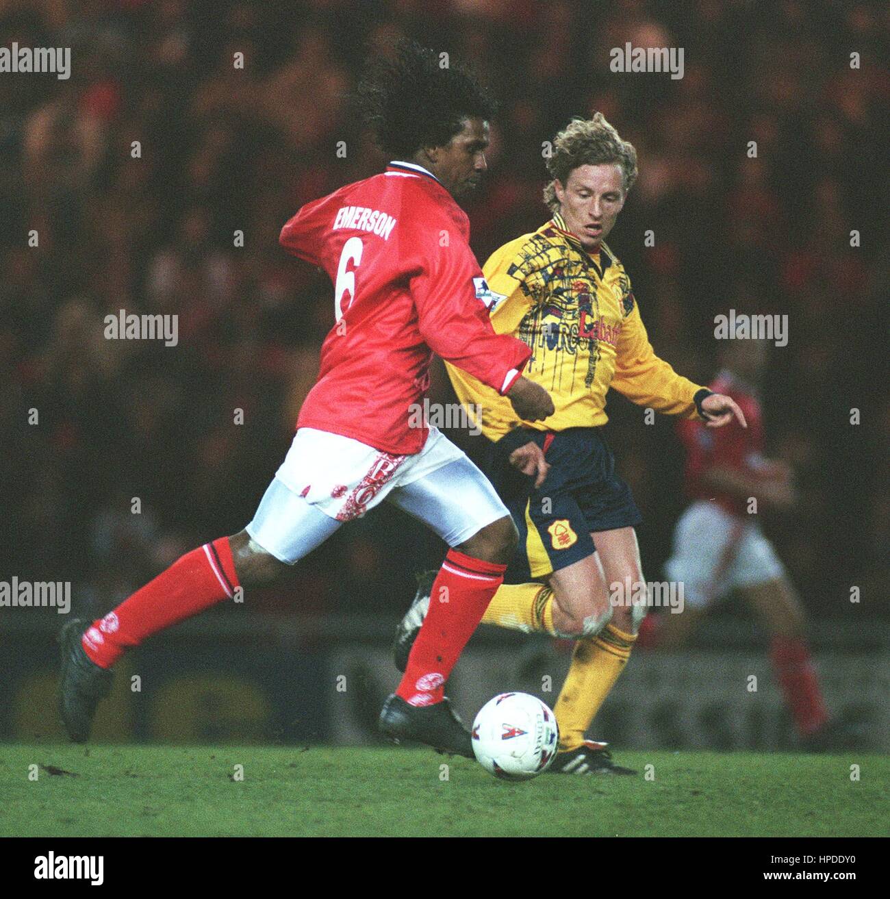 EMERSON & SCOT GEMMILL MIDDLESBROUGH V NOTTS FOREST 26 March 1997 Stock ...