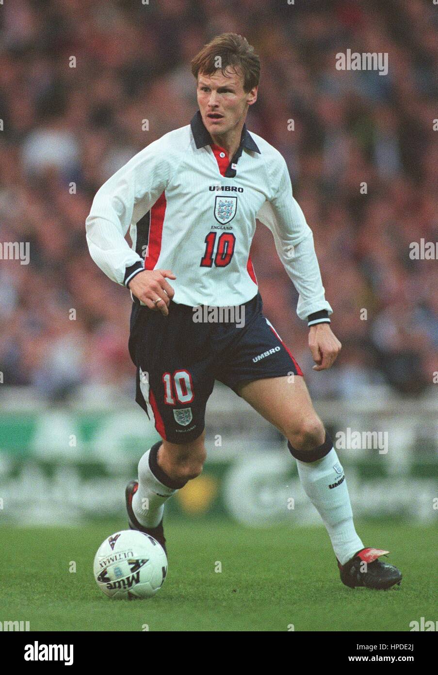TEDDY SHERINGHAM ENGLAND & TOTTENHAM HOTSPUR FC 02 April 1997 Stock ...