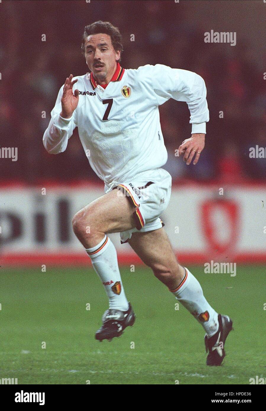 LORENZO STAELENS BELGIUM & CLUB BRUGGE 02 April 1997 Stock Photo - Alamy