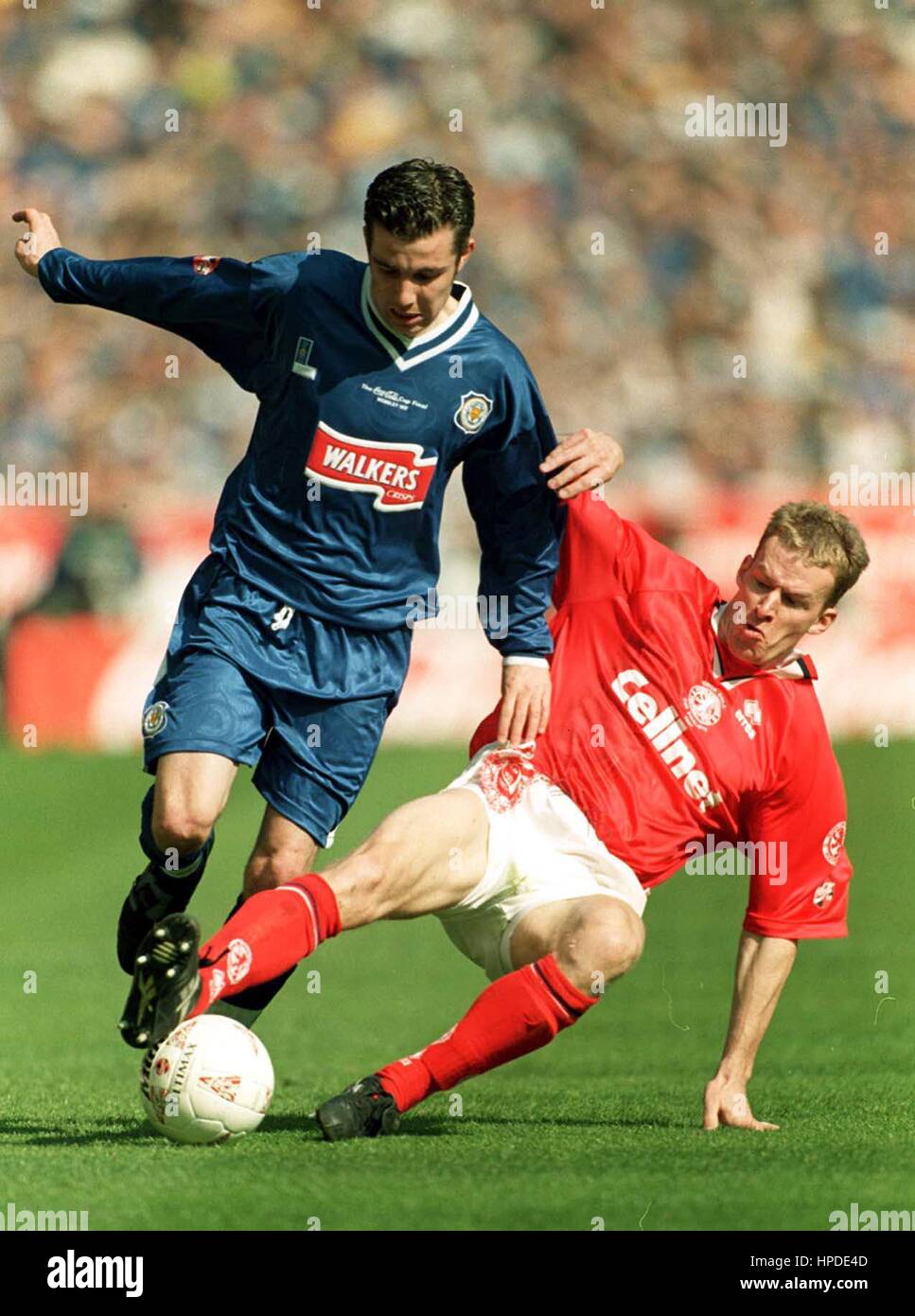 ROBBIE MUSTOE & MUSTAFA IZZET LEICESTER CITY V MIDDLESBROUGH 06 April ...