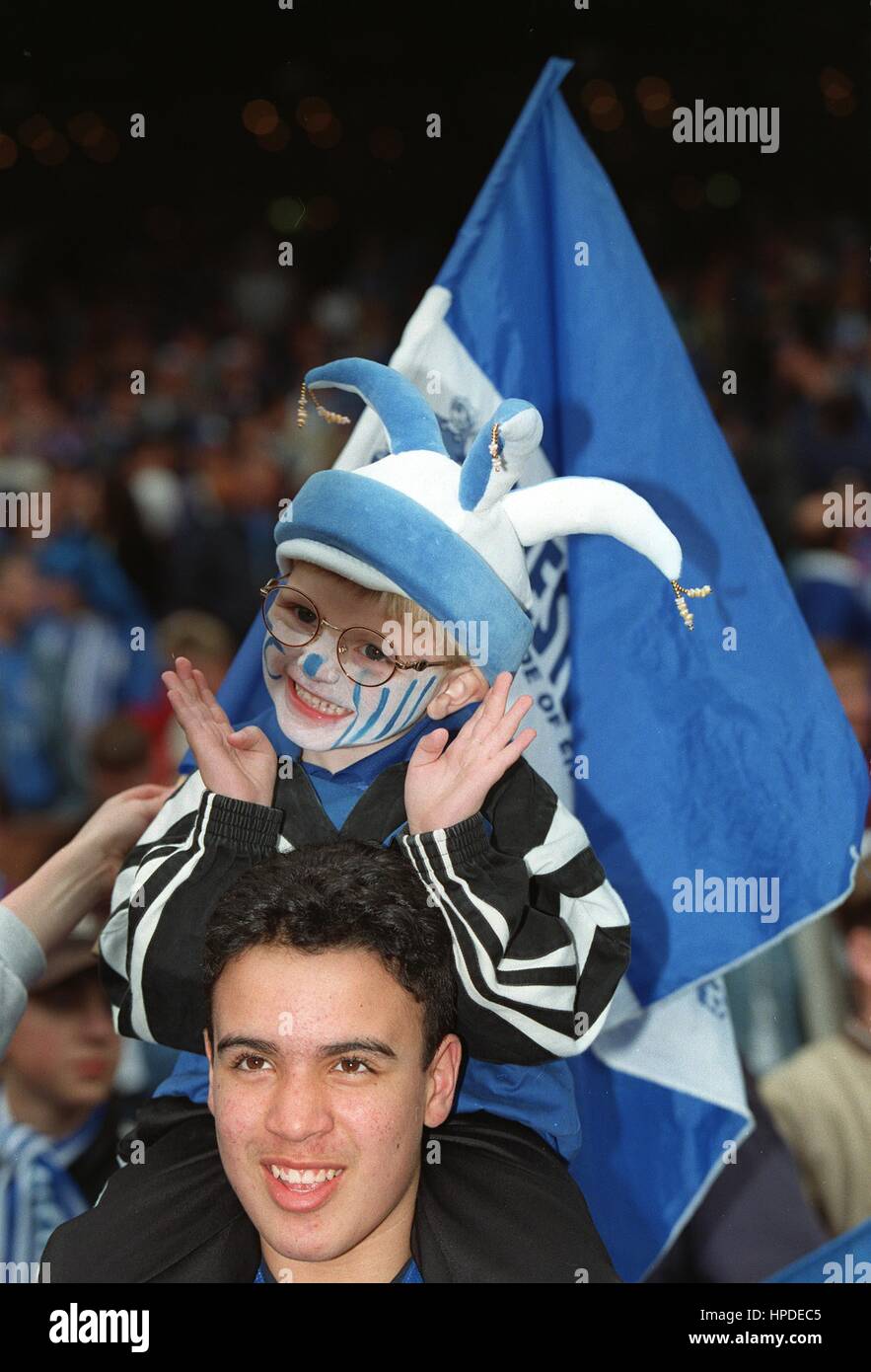 YOUNG CHESTERFIELD FAN F.A.CUP SEMI-FINAL. 14 April 1997 Stock Photo ...