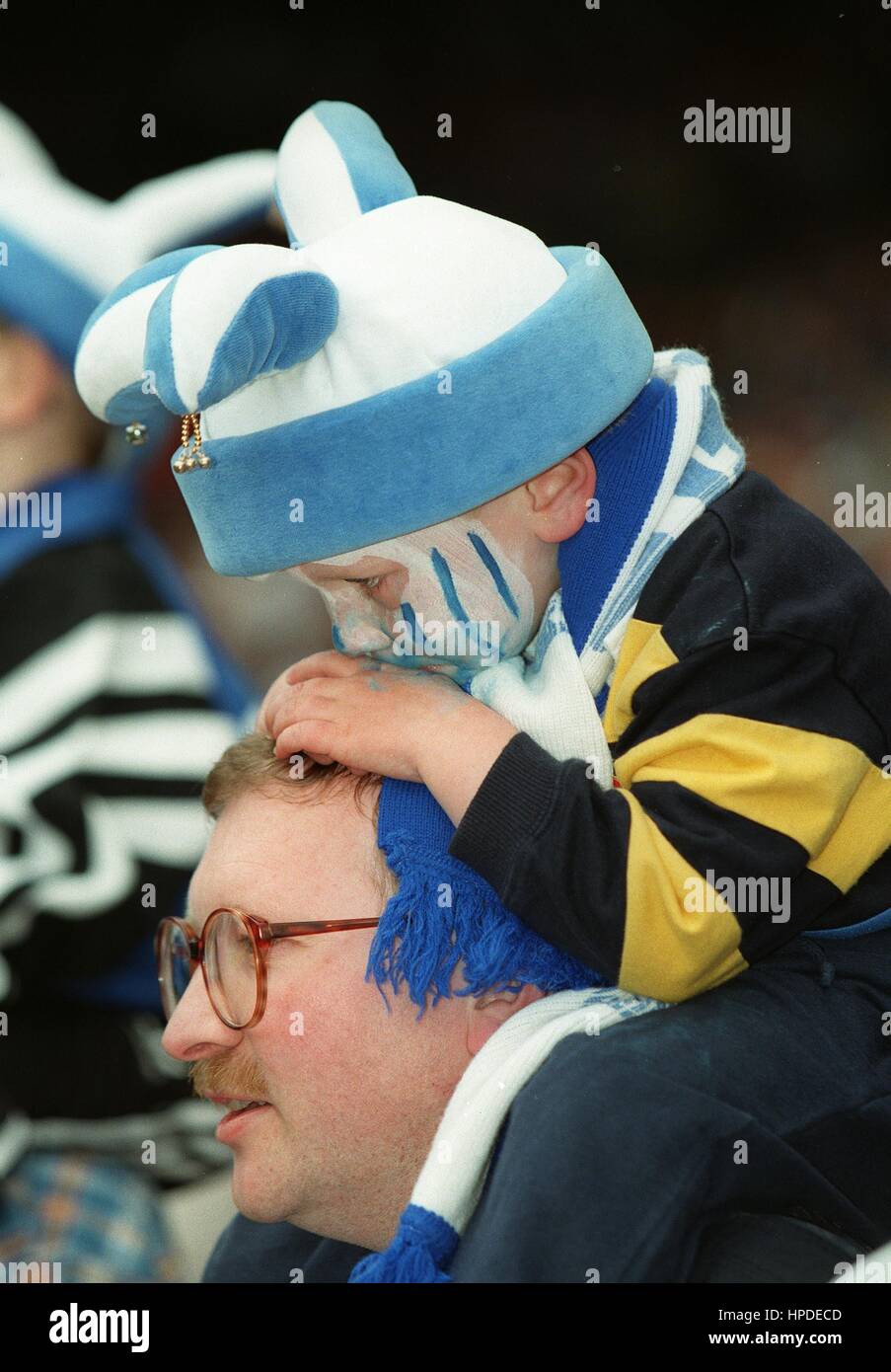SAD LITTLE CHESTERFIELD FAN F.A.CUP SEMI-FINAL. 14 April 1997 Stock ...