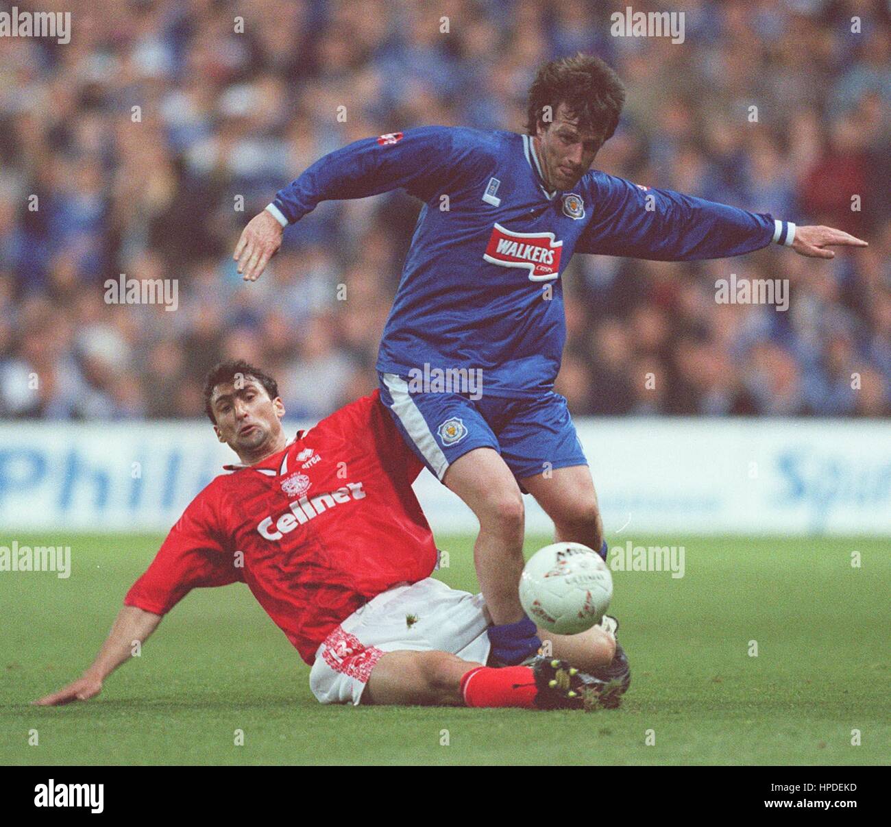 STEVE CLARIDGE & FESTA LEICESTER CITY V MIDDLESBROUGH 14 May 1997 Stock ...