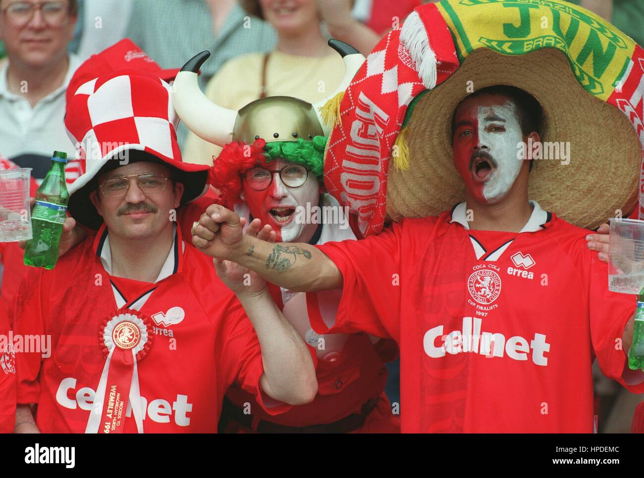 Middlesbrough fans wembley hi-res stock photography and images - Alamy