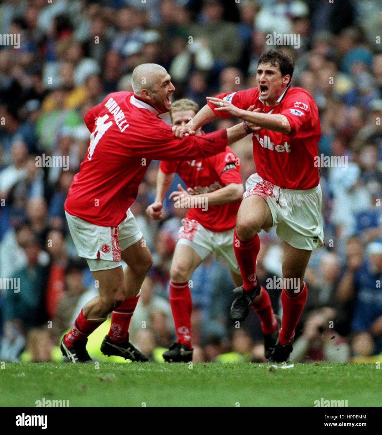 RAVANELLI & GIANLUCA FESTA MIDDLESBROUGH V CHESTERFIELD 20 May 1997 ...