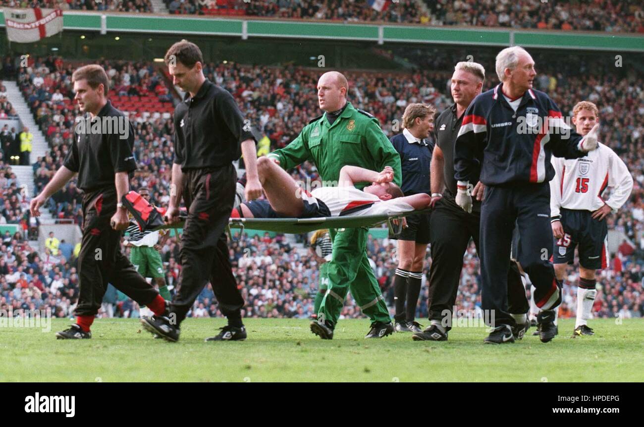PAUL GASCOIGNE ENGLAND V SOUTH AFRICA 24 May 1997 Stock Photo - Alamy