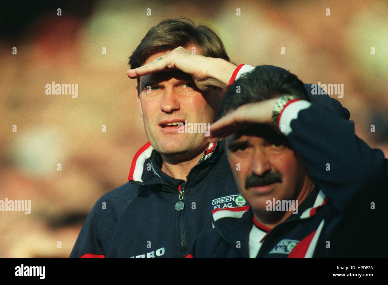GLENN HODDLE & JOHN GORMAN ENGLAND COACH & ASSISTANT 12 June 1997 Stock ...