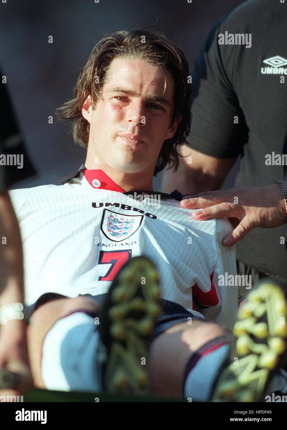 JAMIE REDKNAPP ENGLAND & LIVERPOOL FC 12 June 1997 Stock Photo - Alamy