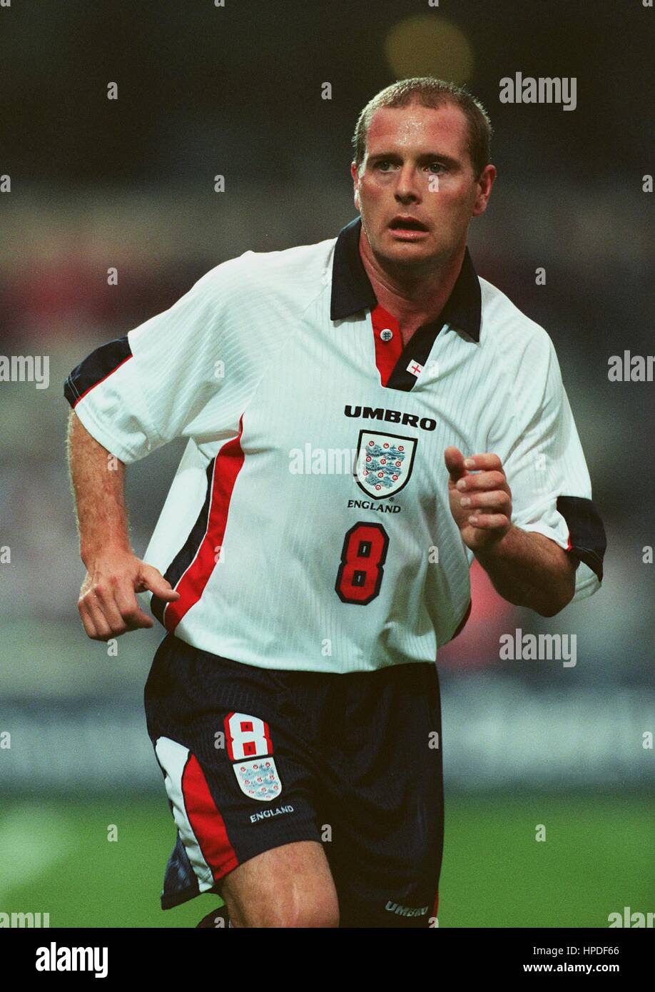 PAUL GASCOIGNE ENGLAND & GLASGOW RANGERS FC 13 June 1997 Stock Photo ...
