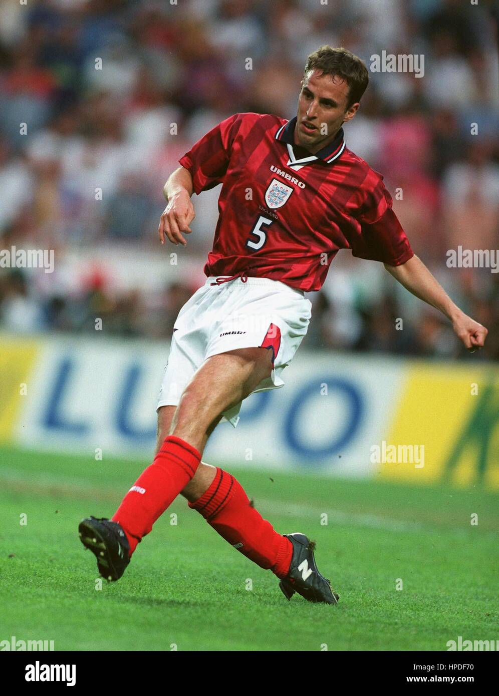 GARETH SOUTHGATE ENGLAND & ASTON VILLA FC 13 June 1997 Stock Photo - Alamy