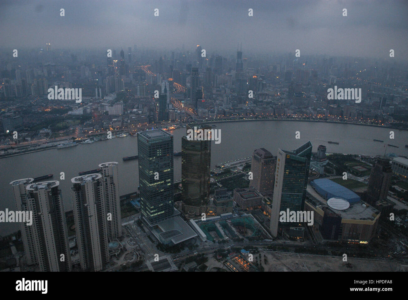 Shanghai panoramic view Stock Photo - Alamy