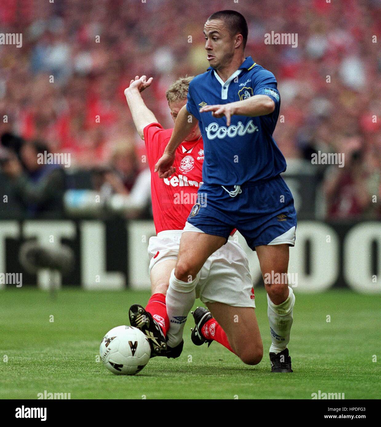 DENNIS WISE & ROBBIE MUSTOE CHELSEA V MIDDLESBROUGH FINAL 23 June 1997 ...