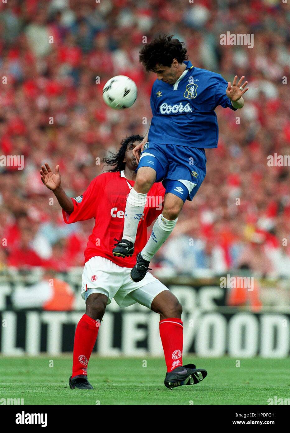 GIANFRANCO ZOLA & EMERSON CHELSEA V MIDDLESBROUGH FINAL 23 June 1997 ...