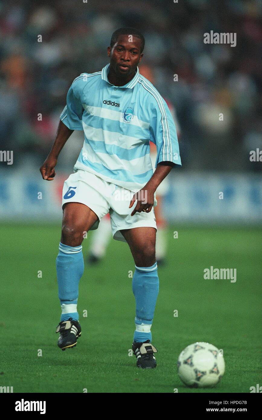 GODWIN OKPARA R.C. STRASBOURG 27 July 1997 Stock Photo - Alamy