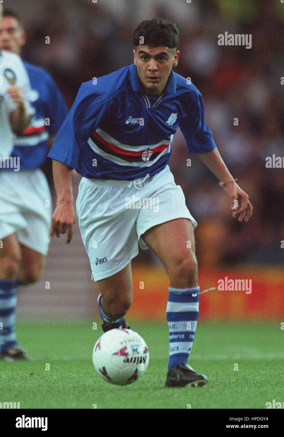 ANGELO MORALES MATUTE SAMPDORIA FC 05 August 1997 Stock Photo - Alamy